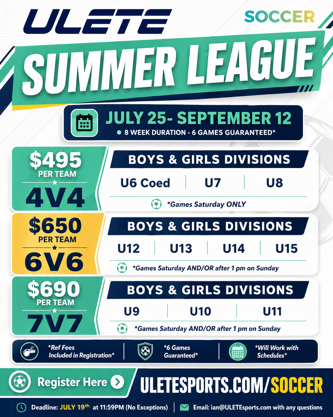 ULETE Soccer Program | Ulete